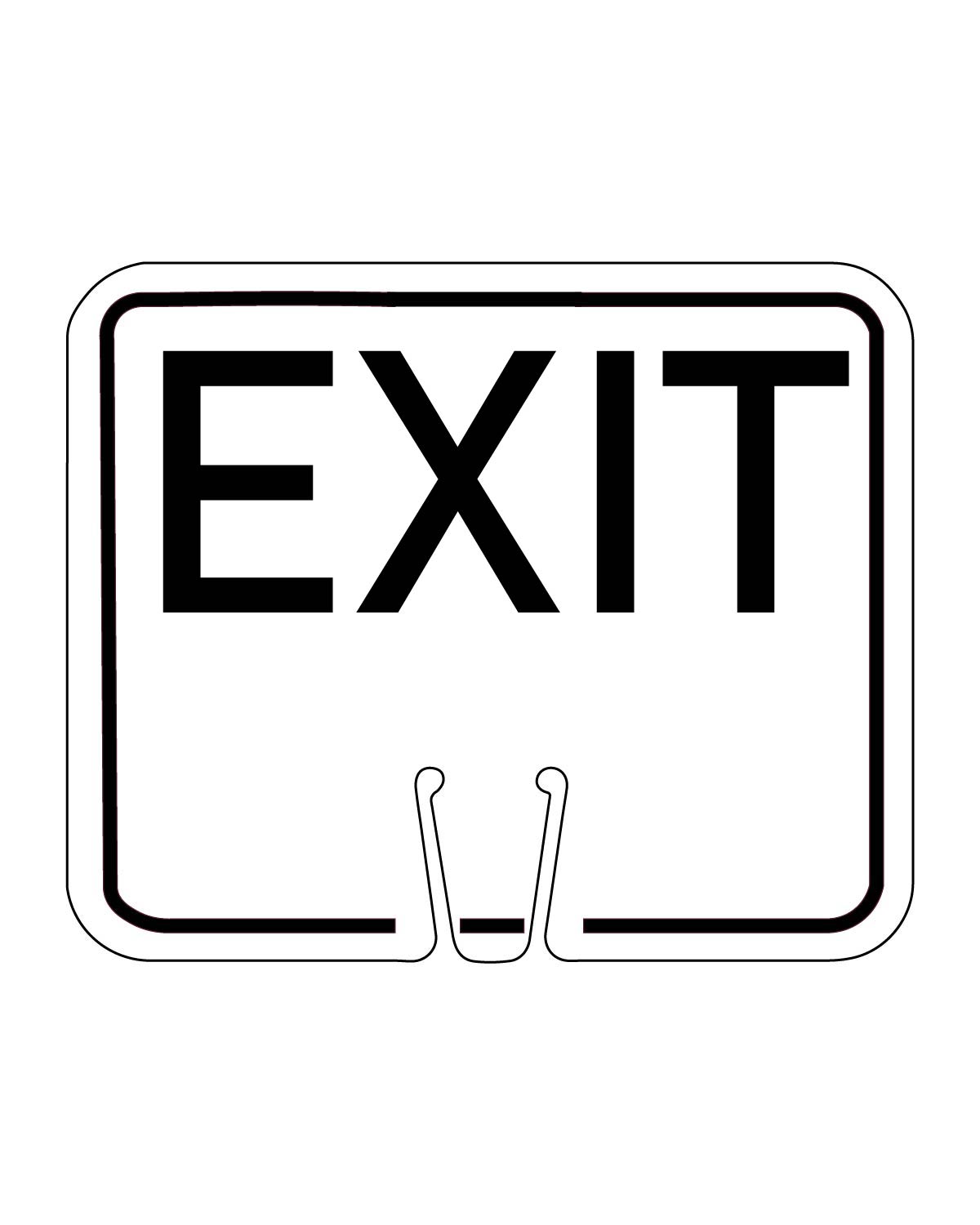 Traffic Cone Sign - EXIT - Traffic Cones For Less