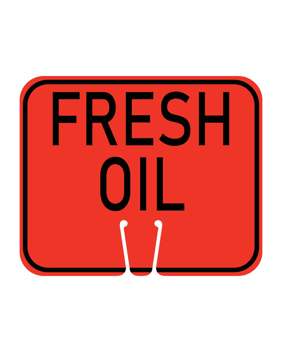 Traffic Cone Sign - FRESH OIL - Traffic Cones For Less