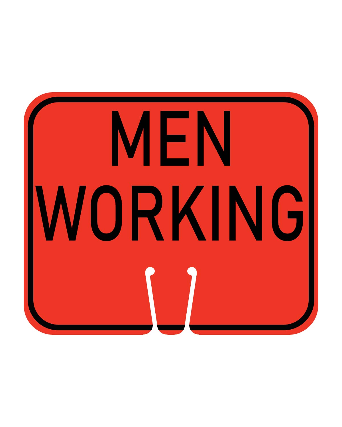 Traffic Cone Sign - MEN WORKING - Traffic Cones For Less