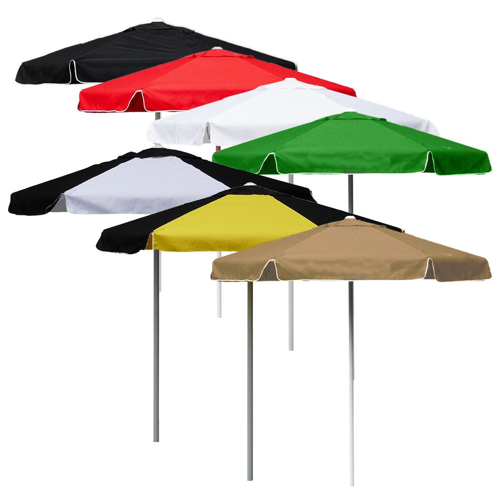 Aluminum Frame Valet Umbrella Black