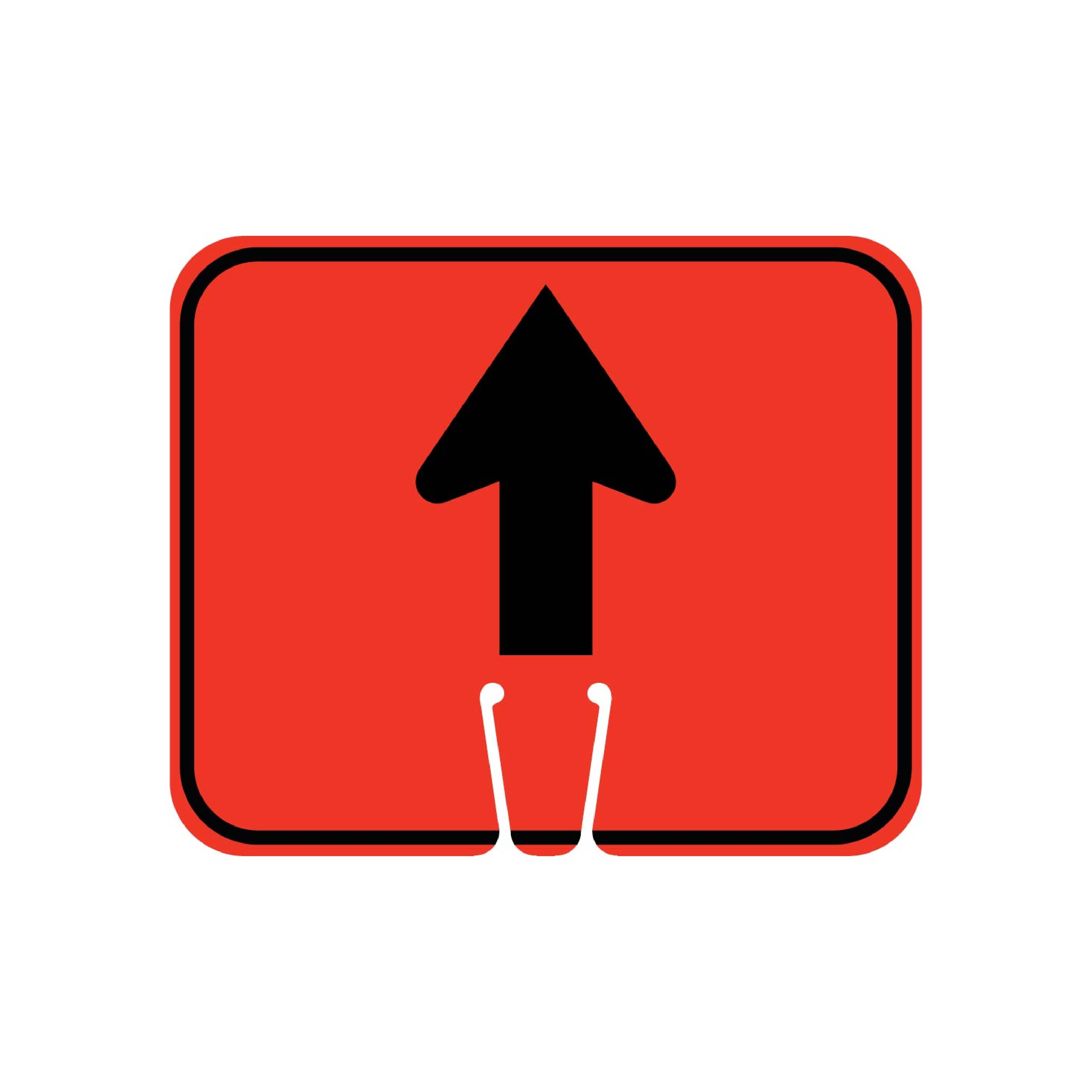 Traffic Cone Sign - UP ARROW - Traffic Cones For Less