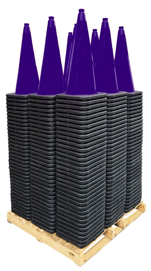 Exclusive Pallet Bundle 28" Purple Traffic Cones