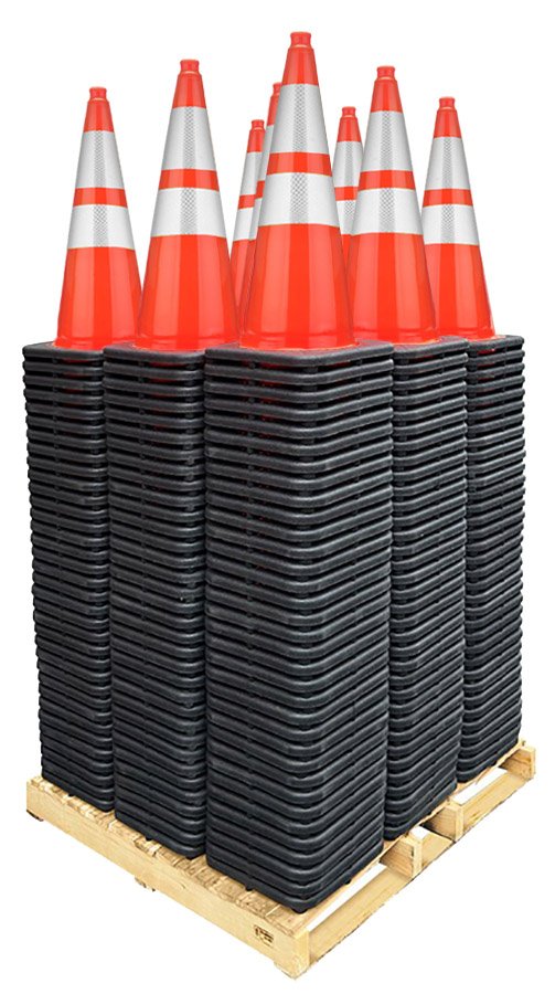 Pallet Bundle of 475 pack 28" Traffic Cones w/Reflective Collars