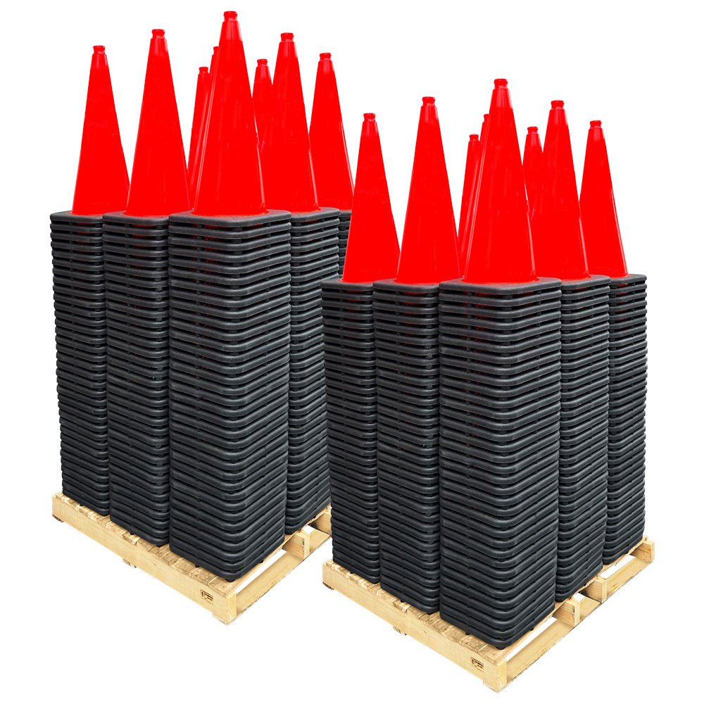 2 Pallets of 28" Traffic Cones - Traffic Cones For Less
