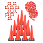 36" Traffic Cone Connector Chain Kit - Traffic Cones For Less