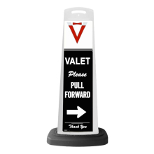 Valet Sign Panels and Signicade Deluxe Custom Sign Stands
