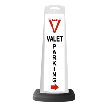 Valet Sign Panels and Signicade Deluxe Custom Sign Stands