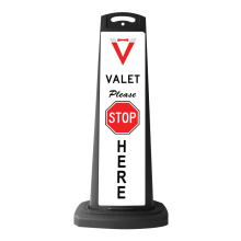 Valet Sign Panels and Signicade Deluxe Custom Sign Stands