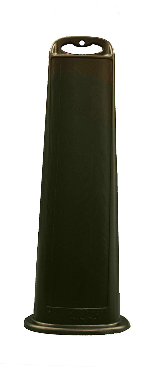 45" Black Vertical Panel Blank w/Rubber Base