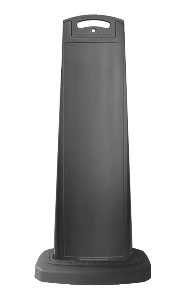 Blank Black Vertical Sign Panel - Traffic Cones For Less