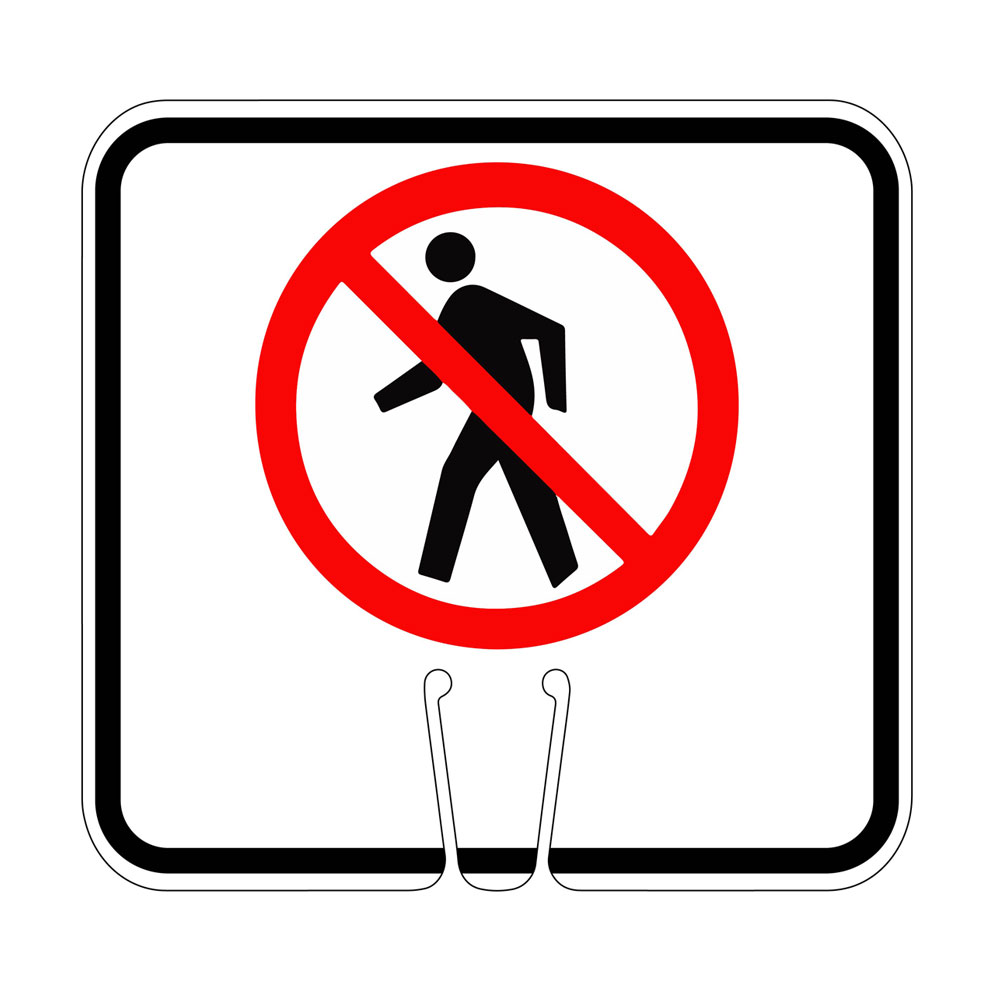 No Crossing Sign