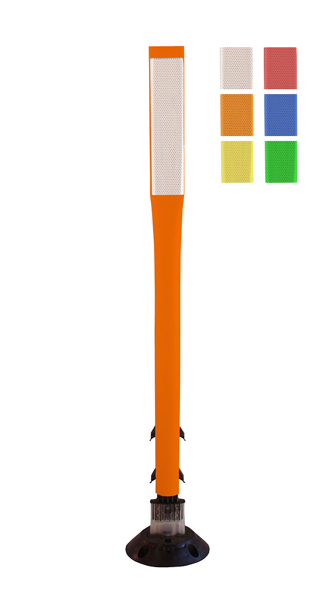 36" Surface Mount Flat Top Traffic Delineator - Traffic Cones For Less