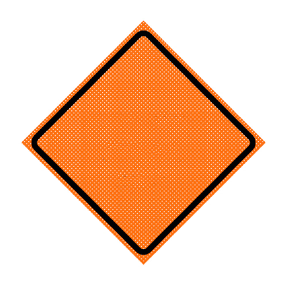 Blank Road Construction Signs