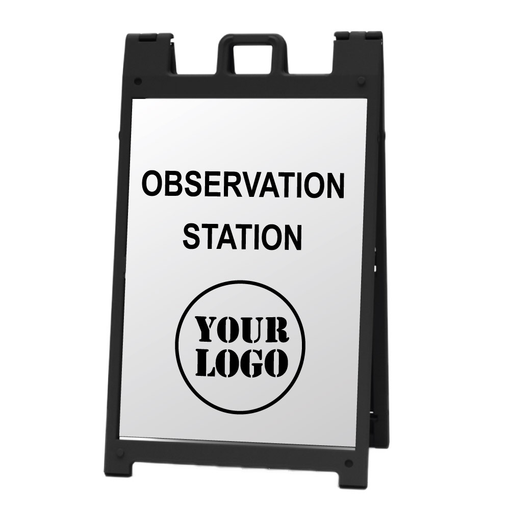Deluxe Sign Frame with 24" x 36" Observation Station Sign