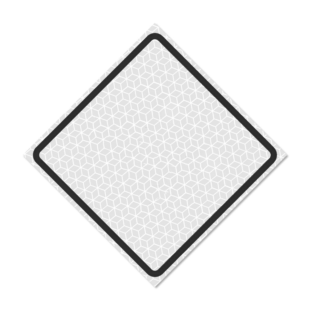 Blank White Road Signs Road Signs. Highway Warning Symbols In