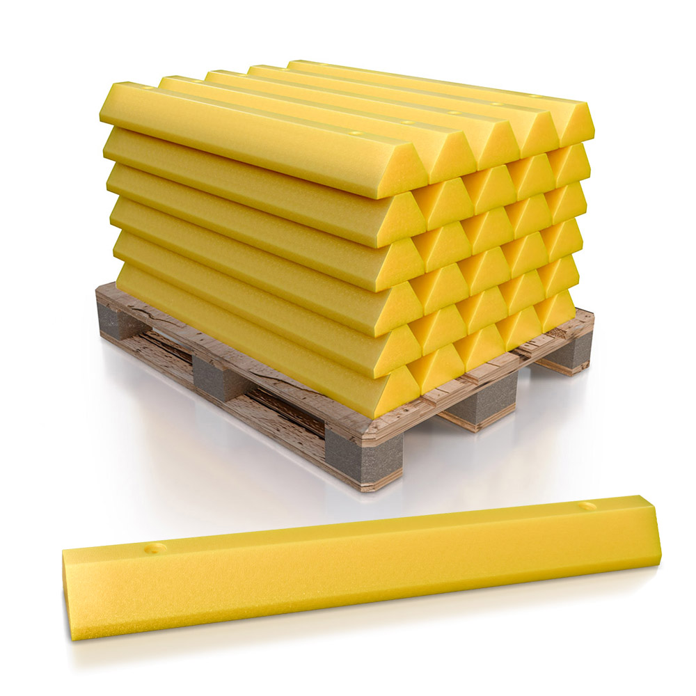 4 feet Dura Stop Heavy Duty Plastic Parking Block 4.5"H